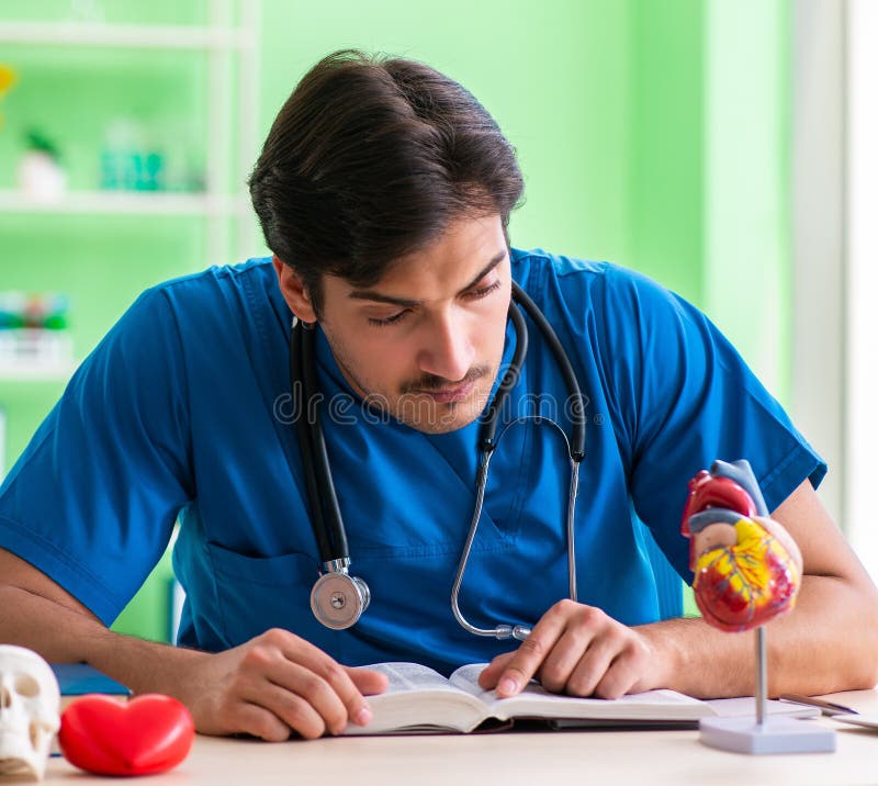 Doctor Student Explaining Heart Problems Stock Image - Image of cardiac ...