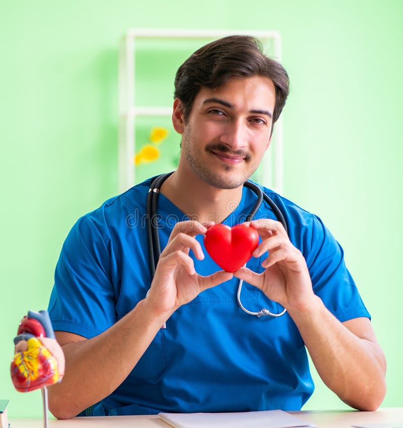 Doctor Student Explaining Heart Problems Stock Image - Image of medical ...