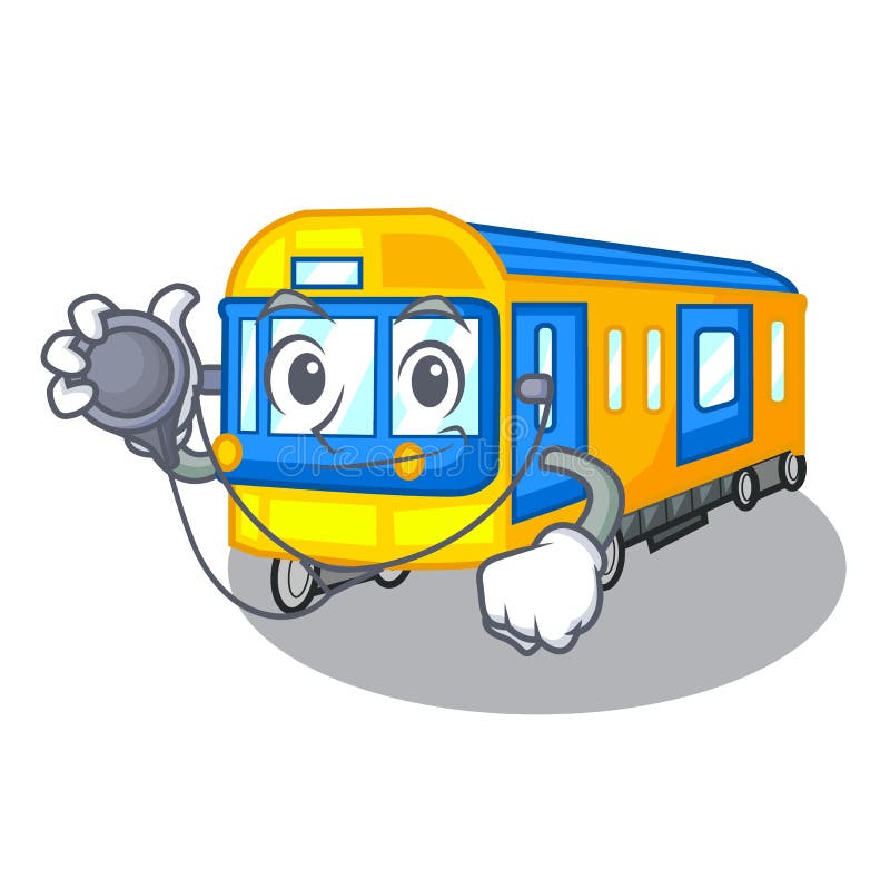 Doctor Subway Train in the Shape Characters Stock Vector - Illustration ...