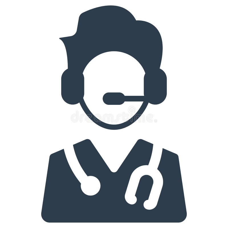 Beautifully Designed Doctor Support Icon Stock Vector - Illustration of ...
