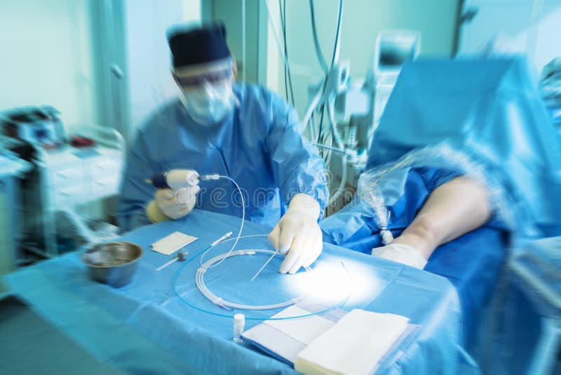 Endovascular intervention stock photo. Image of patient - 65492360