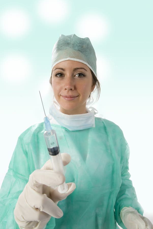 The doctor and the syringe stock photo. Image of injection - 4774284