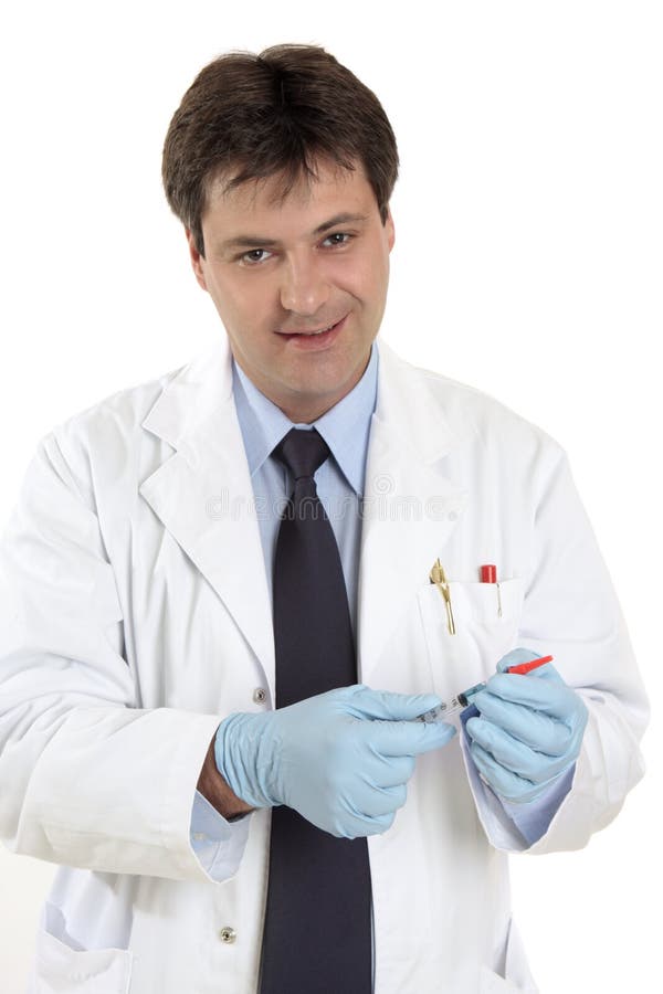 Doctor needle injection stock image. Image of injection - 5791139