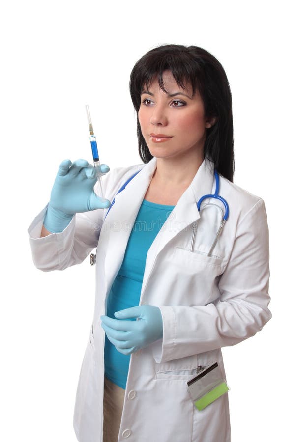 Doctor needle injection stock image. Image of injection - 5791139