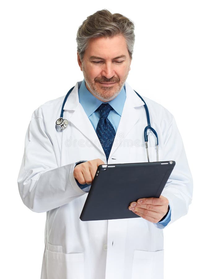 Doctor with Tablet Computer. Stock Photo - Image of health, computer ...