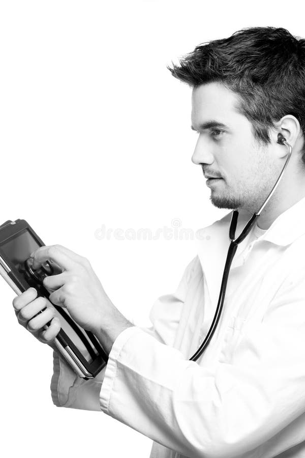 Doctor Tablet PC stock image. Image of confidence, success - 30746141