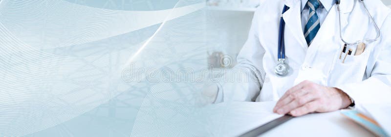 Doctor Taking Notes; Panoramic Banner Stock Image - Image of office ...