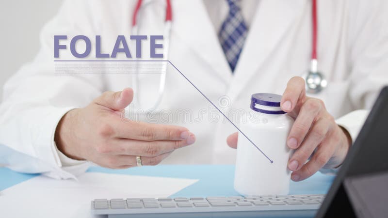 Doctor Talks about a Generic FOLATE in His Workplace Stock Photo ...