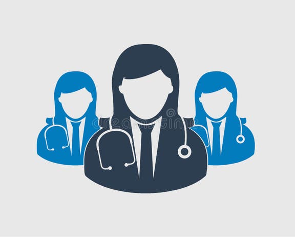 Doctor Team Icon stock vector. Illustration of nurse - 123249099