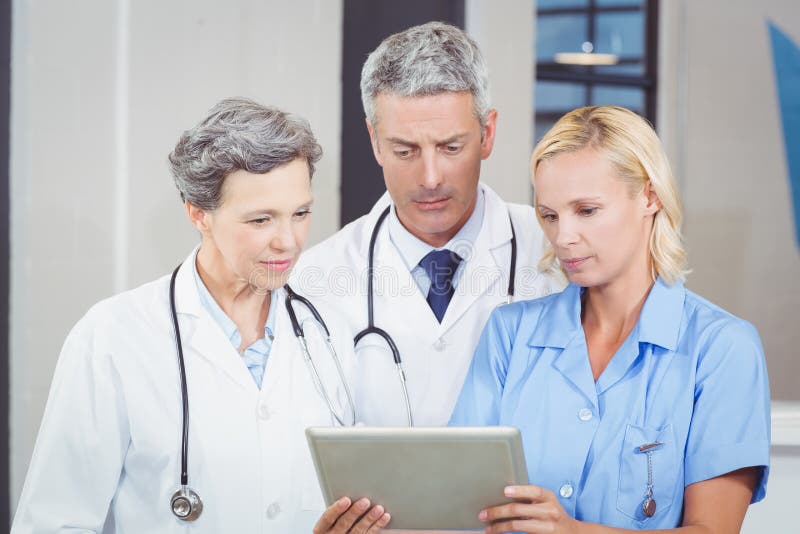 Doctor Team Using Digital Tablet Stock Image - Image of specialist ...