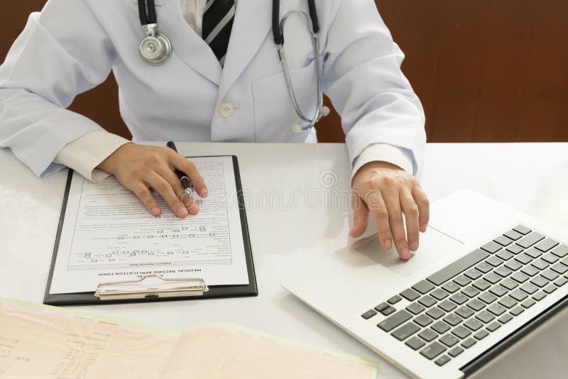 Doctor technology stock photo. Image of doctors, hospital - 222490650