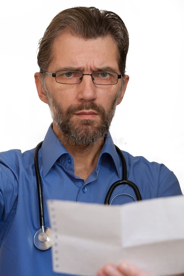 Doctor Tells Result of Inspection Stock Photo - Image of attractive ...