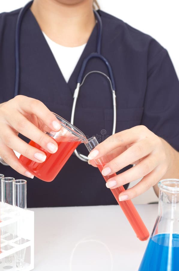 Doctor with test tubes stock image. Image of clinic, genome - 2114925