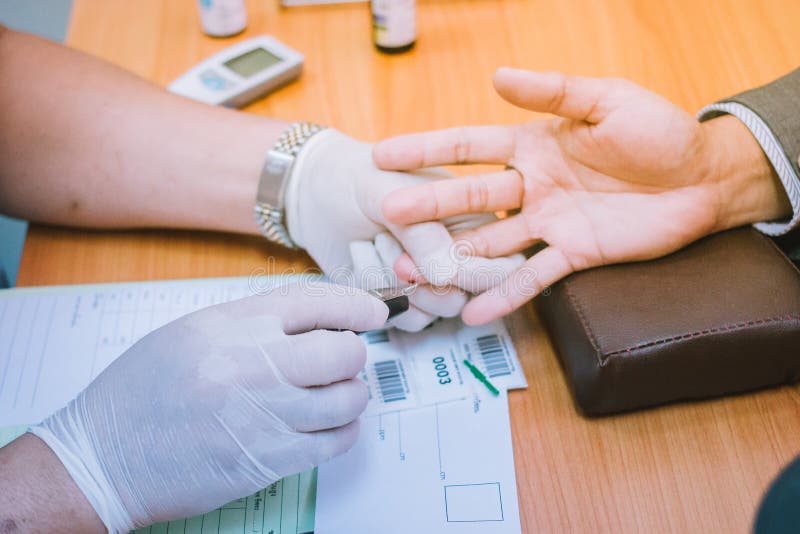 Doctor Testing for Blood Sugar Stock Image - Image of rapid, strip ...