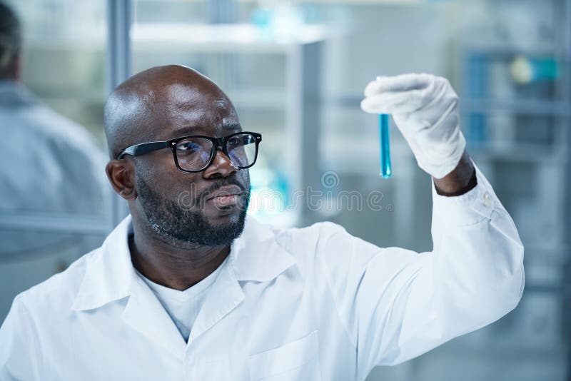 Doctor Testing Samples in Flask Stock Image - Image of microbiology ...