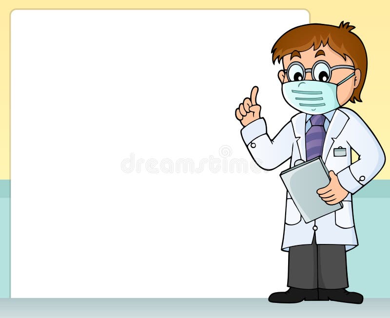 Doctor theme frame 3 stock vector. Illustration of protective - 176914181