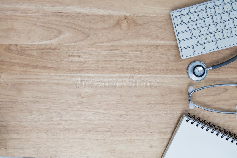 Doctor Tool Stethoscope on Table Background Stock Photo - Image of heal ...