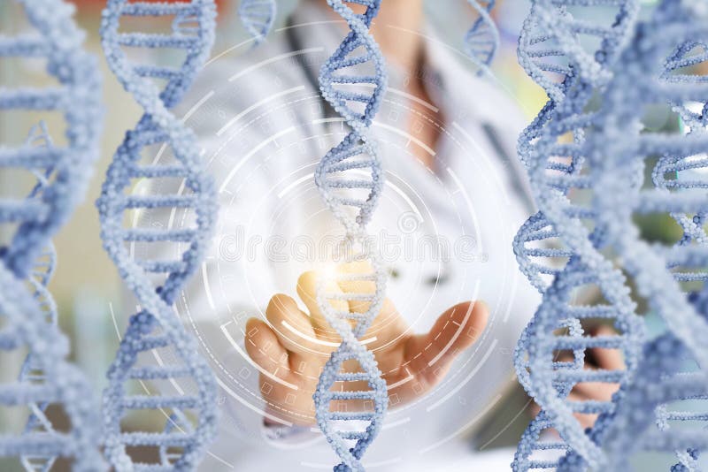Doctor Touches for the DNA Molecule. Stock Image - Image of ...