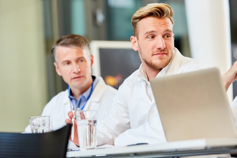 Doctor in Training in a Workshop Stock Image - Image of studies, learn ...