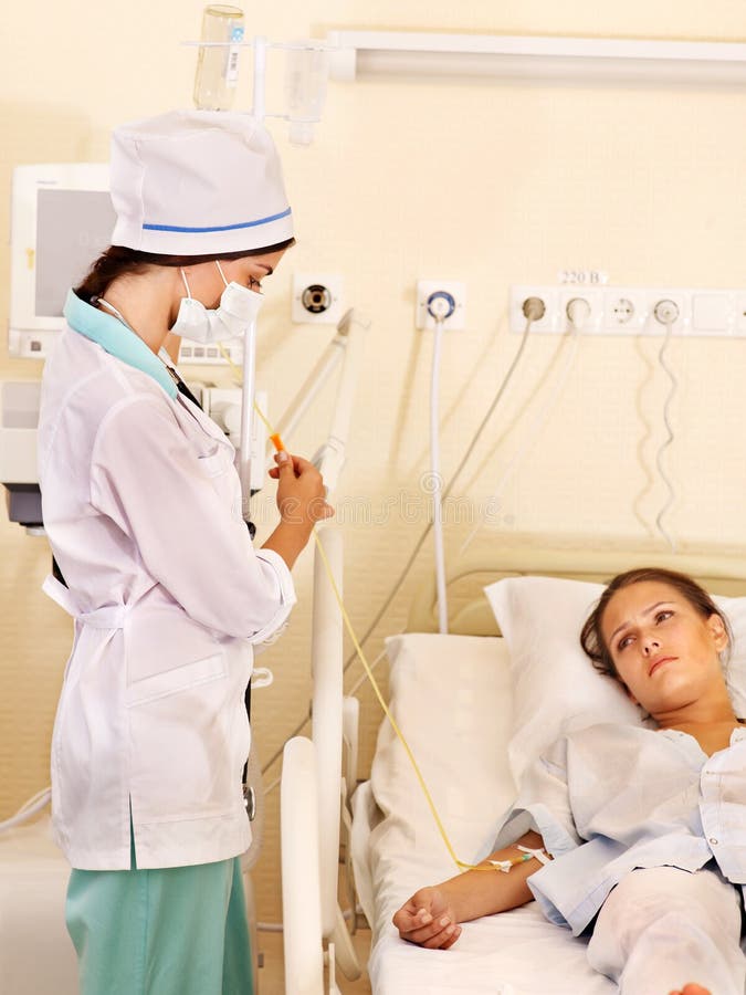 Doctor treats patient. stock photo. Image of health, equipment - 21842306