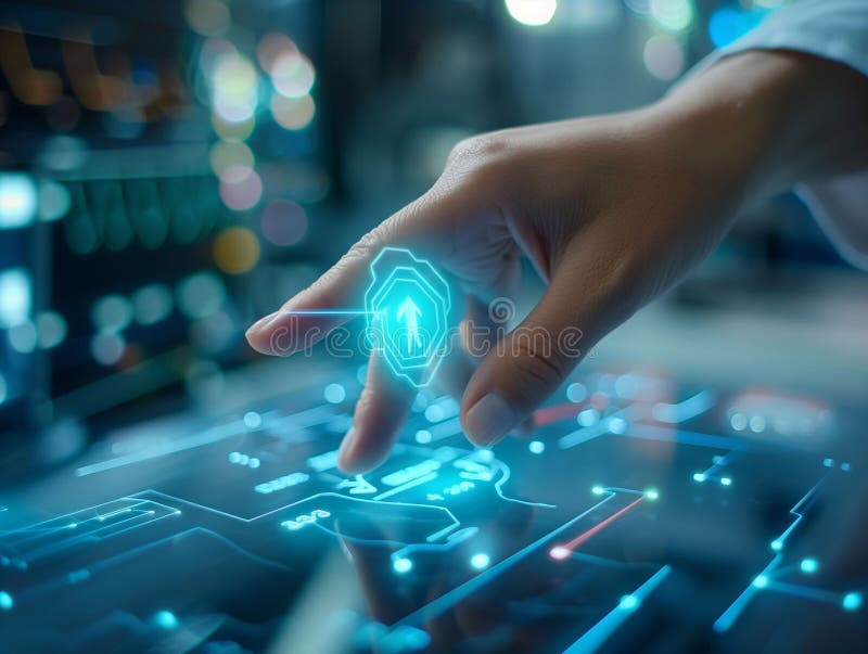 Doctor Using Advanced Medical Hologram Technology Data Generative Ai ...