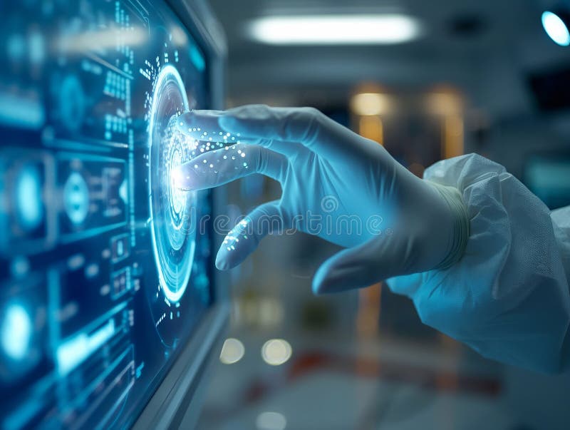 Doctor Using Advanced Medical Hologram Technology Data Generative Ai ...