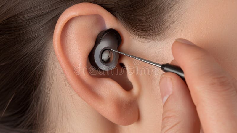Doctor Using Tuning Fork Adjacent To Patient S Ear for Examination ...