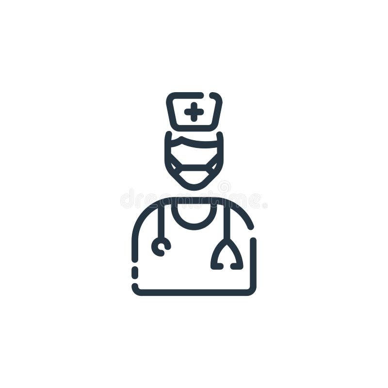 Doctor Vector Icon. Doctor Editable Stroke. Doctor Linear Symbol for ...