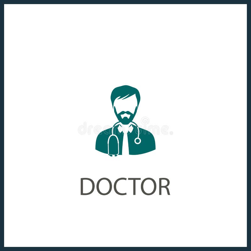 Doctor Vector Icon Doctor Simple Icon Stock Vector - Illustration of ...