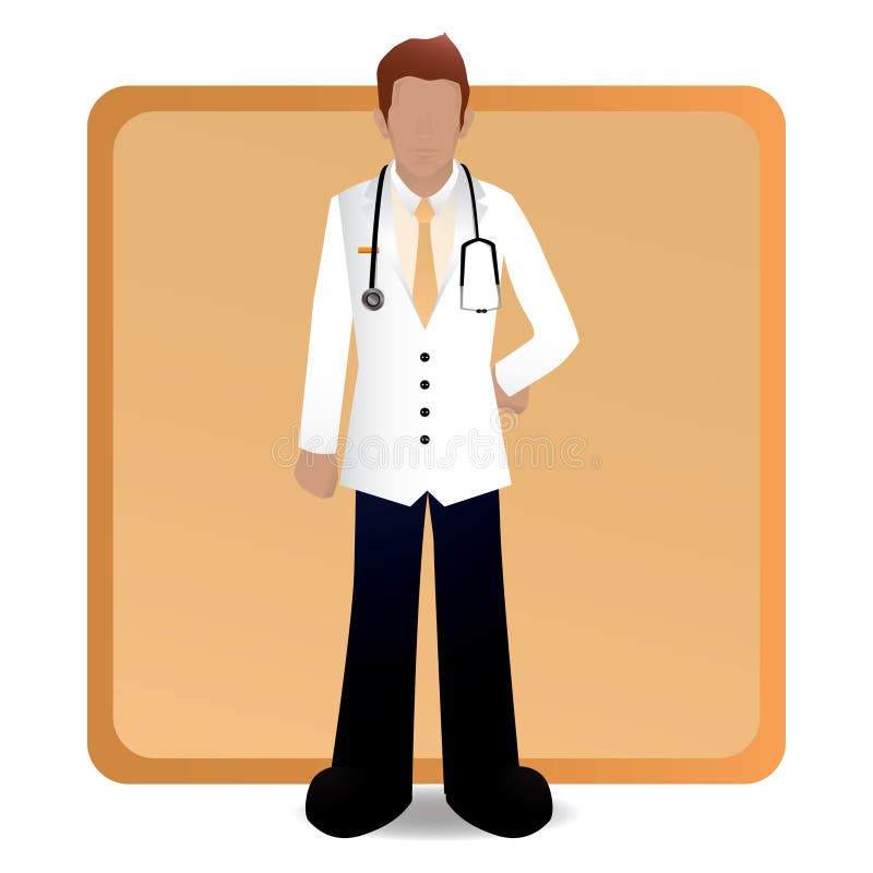 Doctor. Vector Illustration Decorative Design Stock Illustration ...