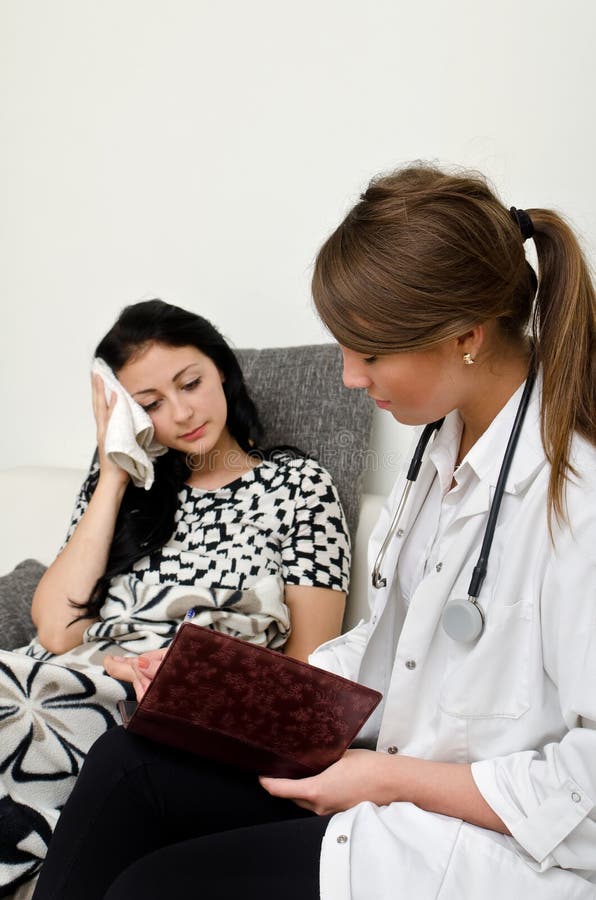 Doctor visiting patient stock photo. Image of disease - 26692998