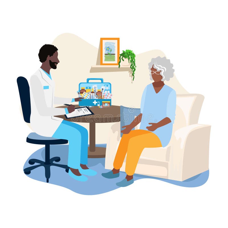 Elderly Home Visit Stock Illustrations – 461 Elderly Home Visit Stock ...