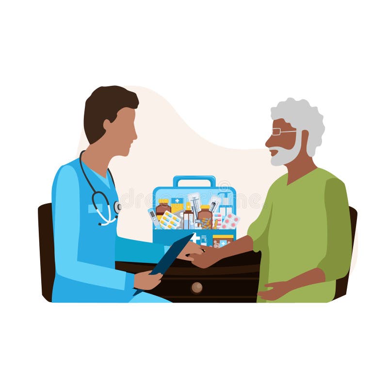 Elderly Home Visit Stock Illustrations – 461 Elderly Home Visit Stock ...