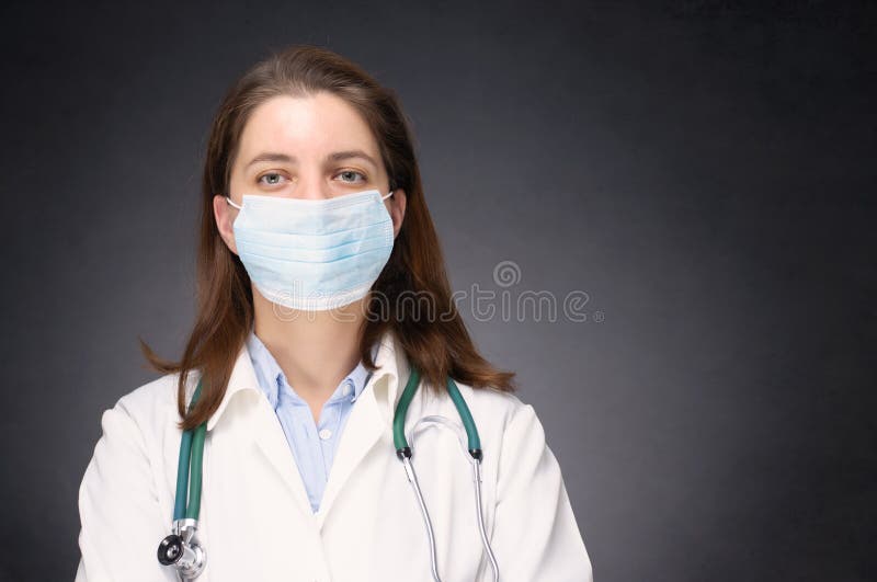 Doctor Wearing Protective Mask Stock Image - Image of female, people ...
