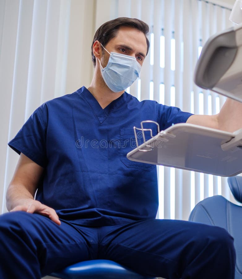 Doctor Wearing Protective Mask in a Hospital Stock Photo - Image of ...