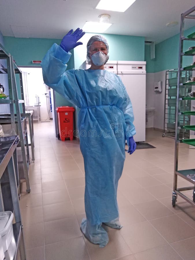 Doctor Wears Special Medical Clothes Editorial Image - Image of ...