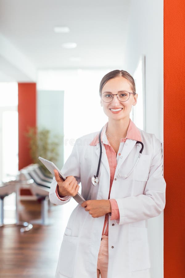 Doctor Woman in Her Practice Stock Image - Image of profession, work ...