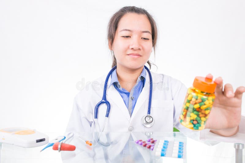 Doctor Woman with Medical Tool Stock Image - Image of stethoscope, care ...