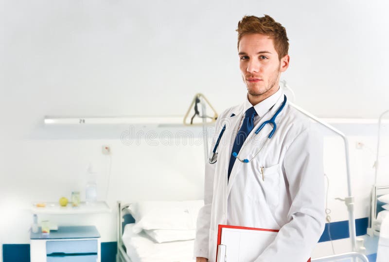 Doctor at work stock image. Image of worker, stethoscope - 23879263