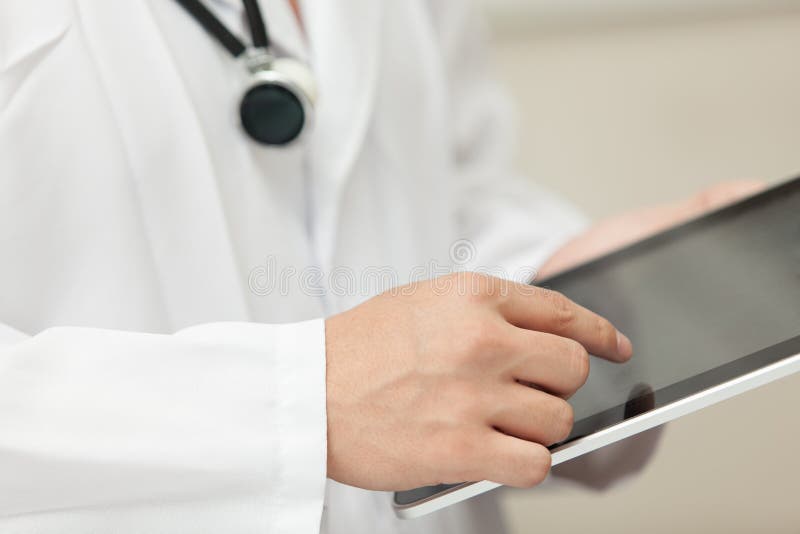 Doctor at work stock photo. Image of digital, square - 27691122