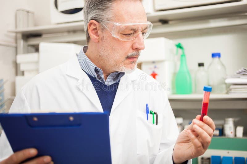 Doctor at Work in a Laboratory Stock Image - Image of experiment ...