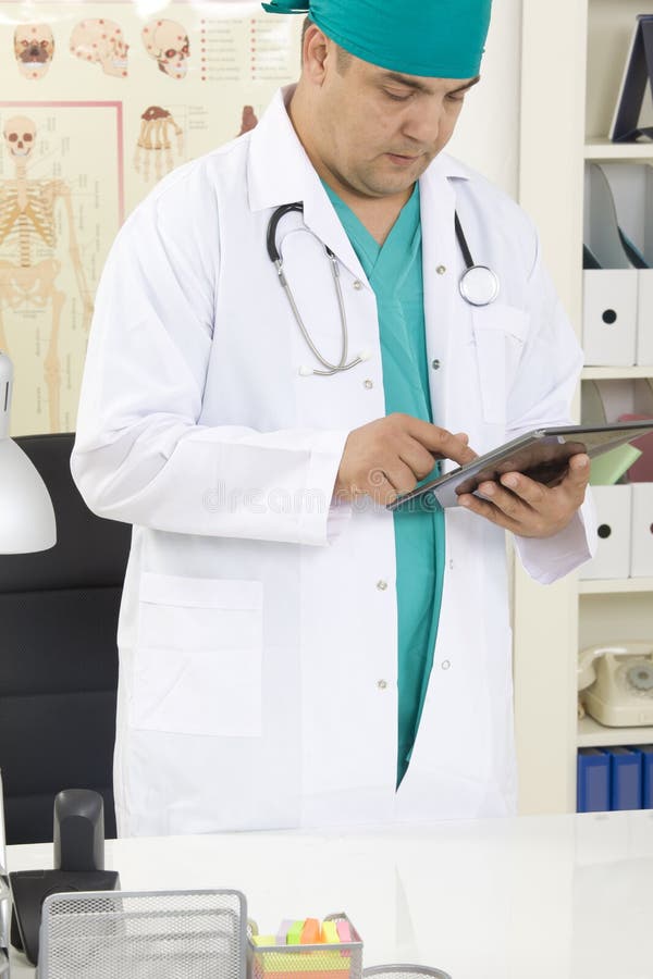 Digital Tablet With Stethoscope Stock Image - Image of device ...