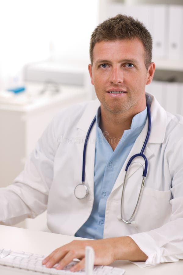Doctor working at office stock photo. Image of healing - 7229128