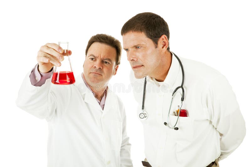 Doctor Working with Scientist Stock Image - Image of chemist, analyzing ...