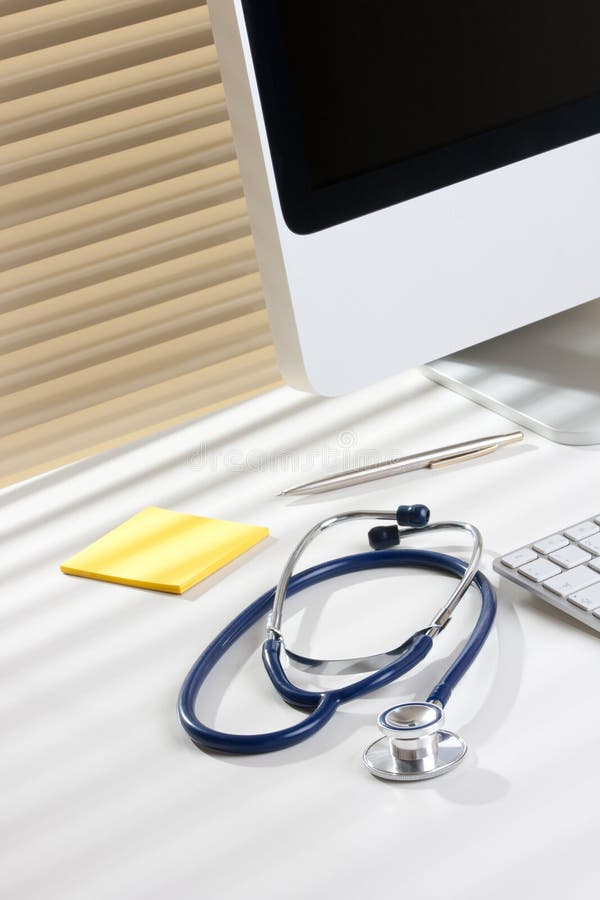 Doctor workplace stock photo. Image of cardiac, caucasian - 17687300