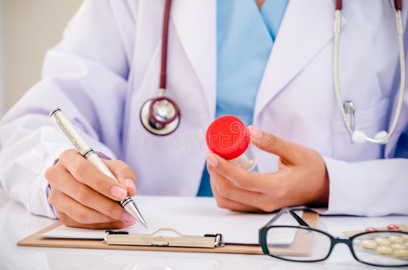 Doctor writing stock image. Image of information, business - 55294203