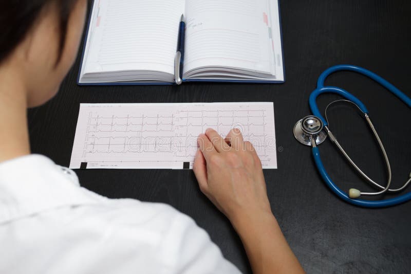 Doctor Writing Medical Records Stock Image - Image of notebook ...