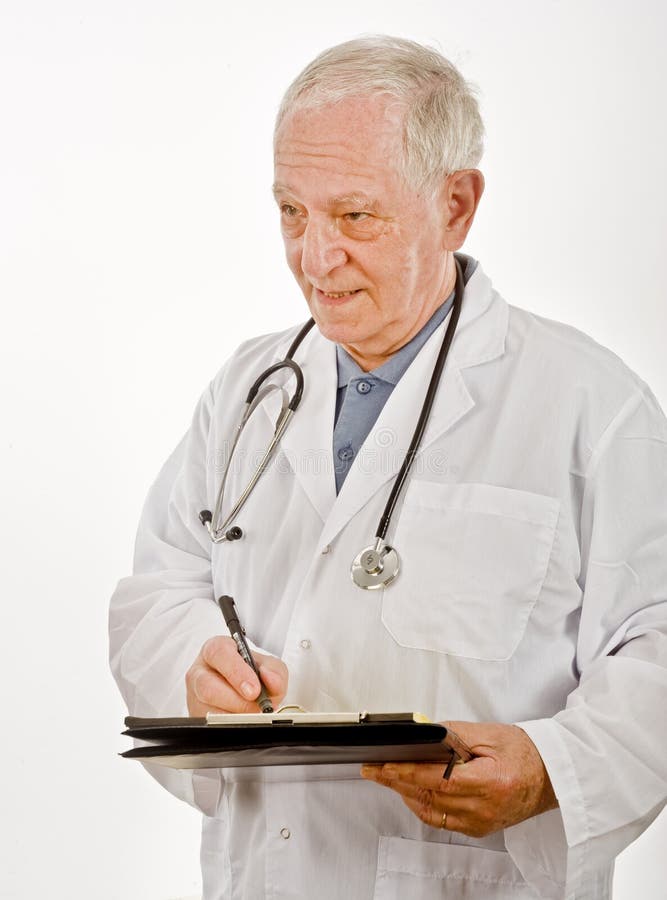 Doctor Writing A Prescription Stock Image - Image of cure, healthcare ...