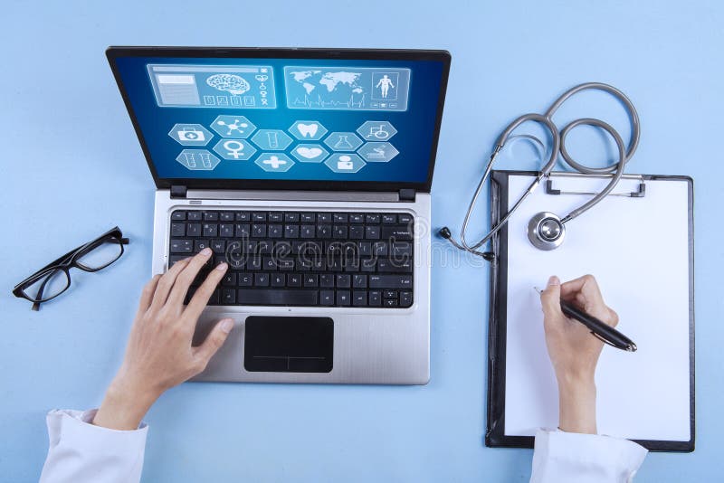 Doctor Writing Prescription on Clipboard Stock Image - Image of hand ...