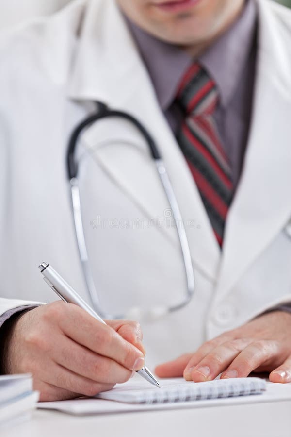 Doctor Writing Prescription Stock Image - Image of medication ...